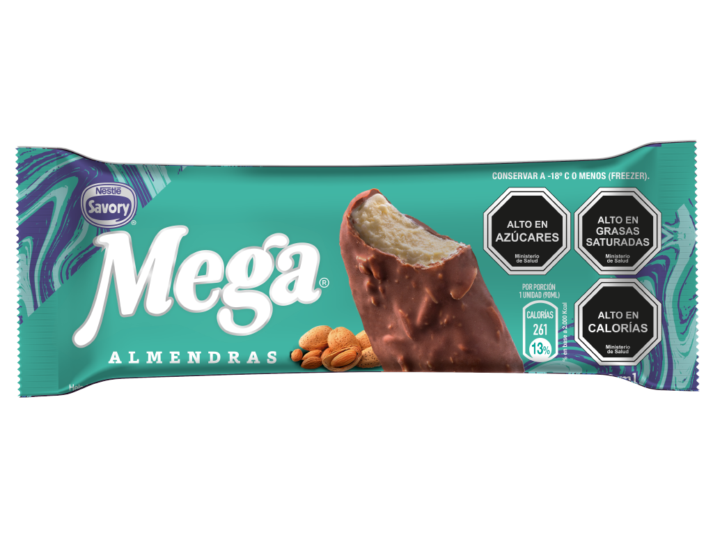 Helado MEGA® Almendras 90ml | Savory®